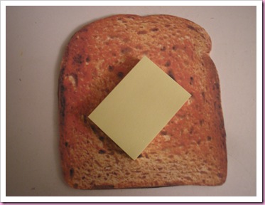 It's All Fiddle Fart: Toast-ally Mad! - Post-It Note Holder